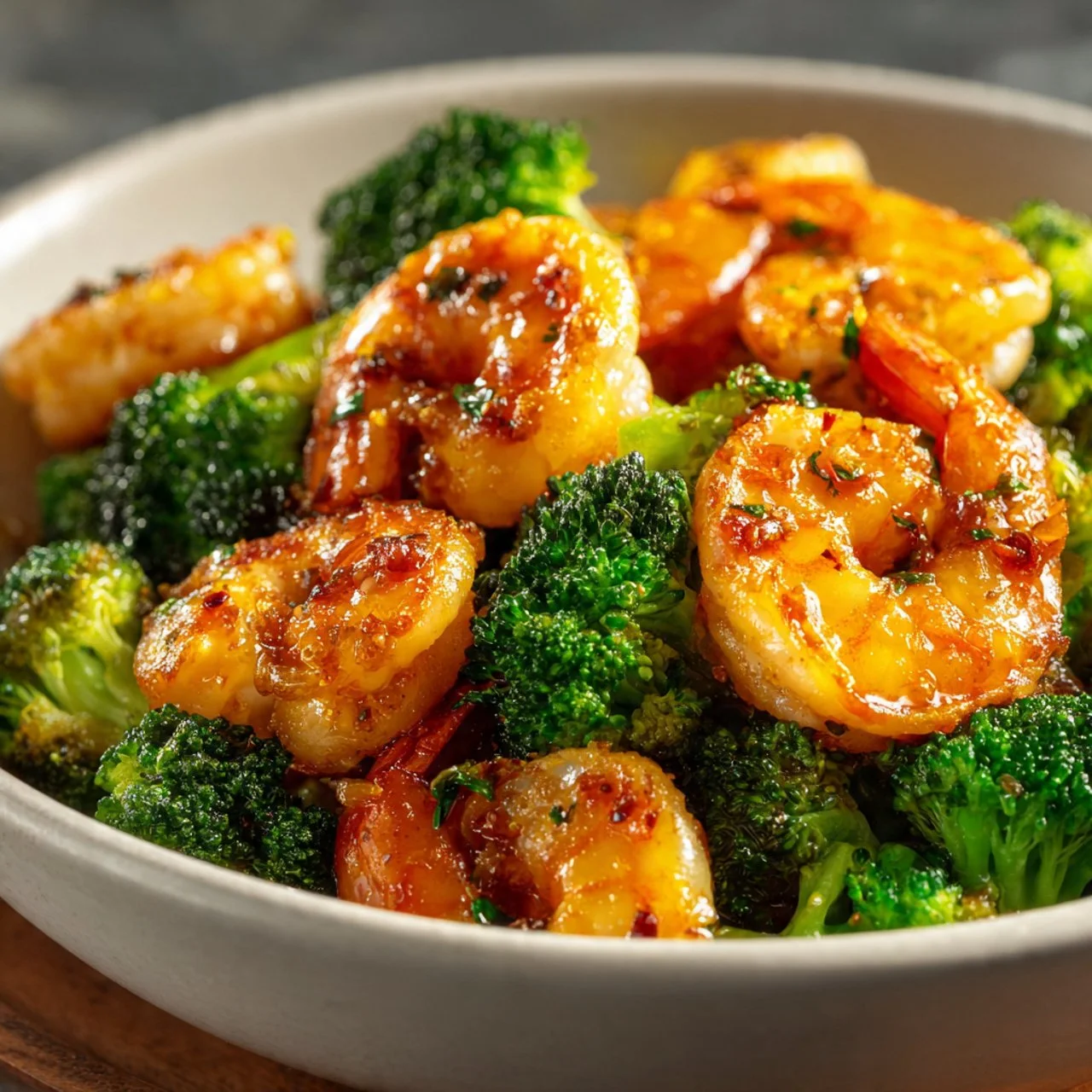High-Protein Honey Garlic Shrimp