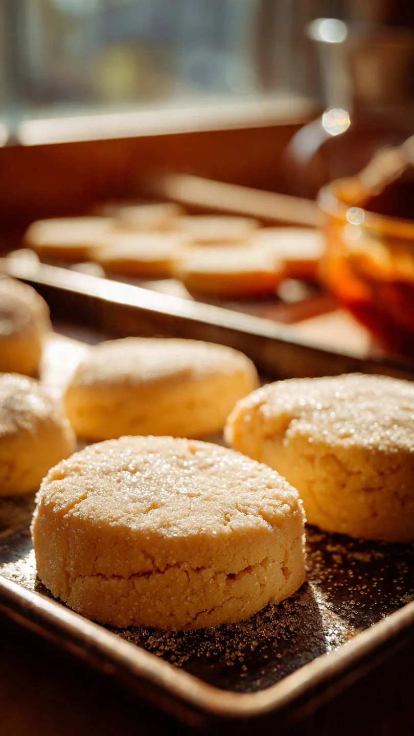 Simple Sourdough Shortbread Cookies